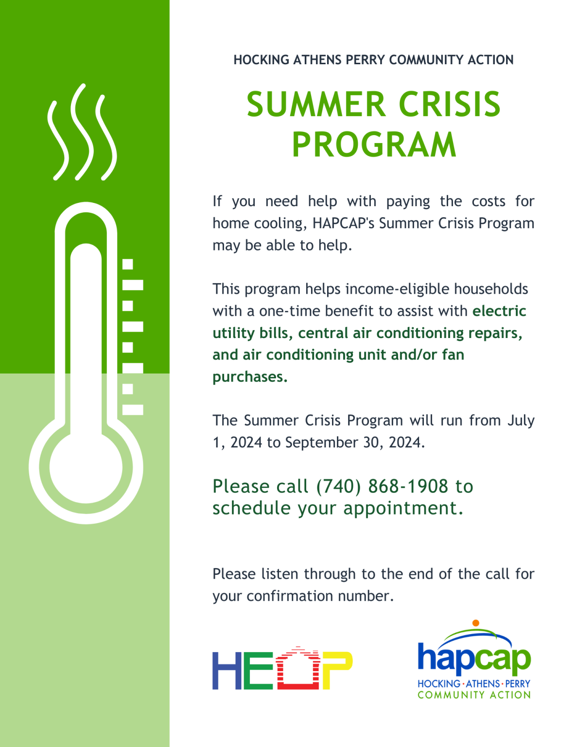 Summer Crisis Program 2024 - HAPCAP